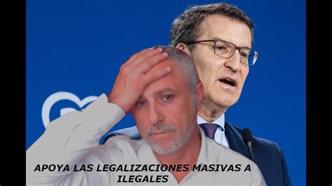 ÚLTIMA HORA Feijóo APOYA legalizar MEDIO MILLÓN de inmigrantes