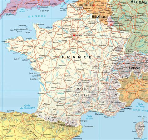 Carte Des Villes De France