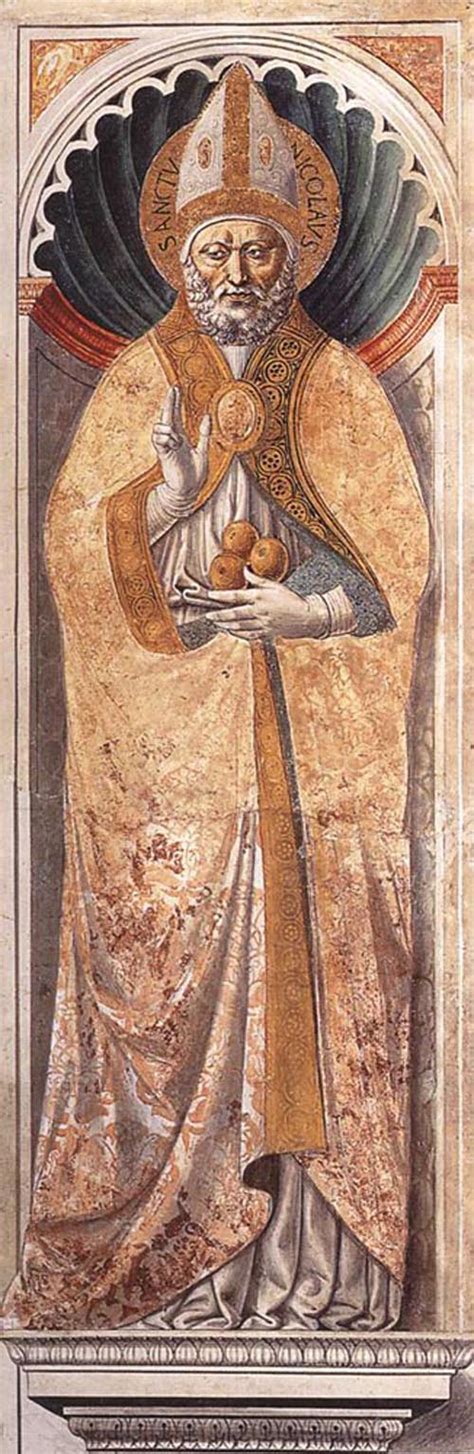 St Nicholas Of Bari 1464 1465 Painting Benozzo Di Lese Di Sandro