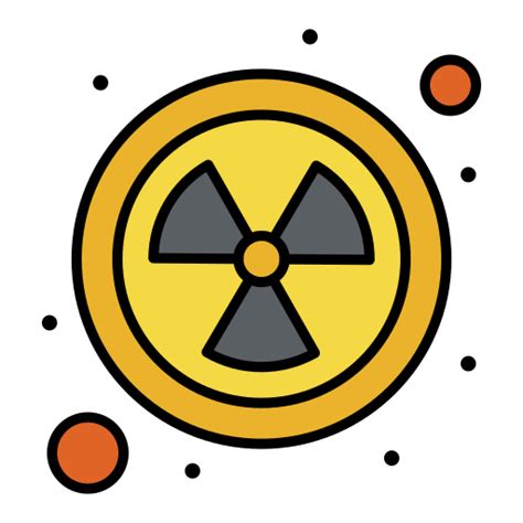 Icono De Radioactivo Flatart Icons Lineal Color