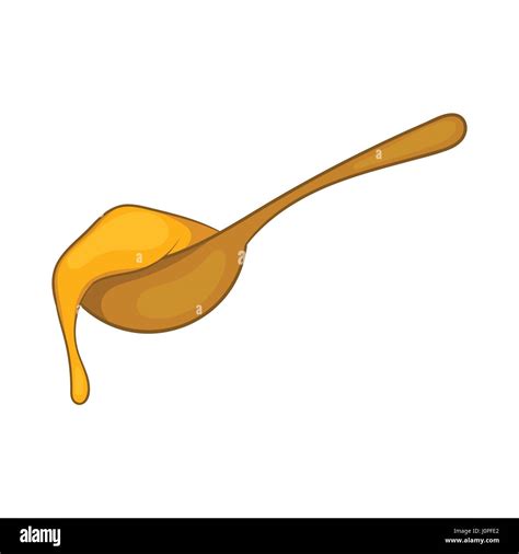 Spoon Of Honey Icon Cartoon Style Stock Vector Image Art Alamy