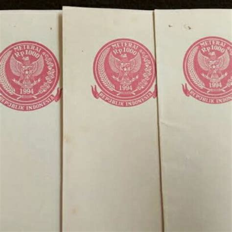 Jual Kertas Segel Tahun Double Side Asli Original Shopee Indonesia