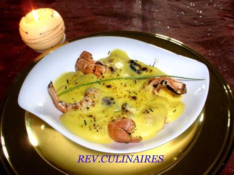 Langoustines au sabayon de champagne rêveries culinaires