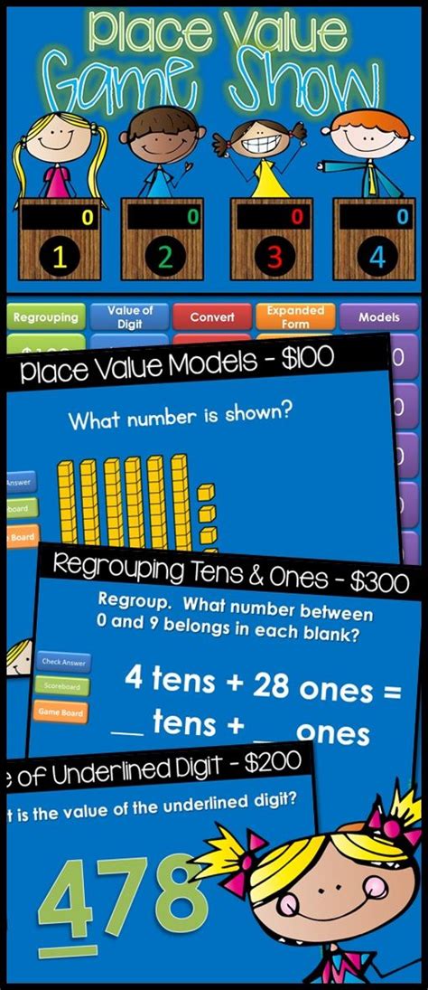 Place Value Jeopardy Style Game Show PPT GC Manualidades