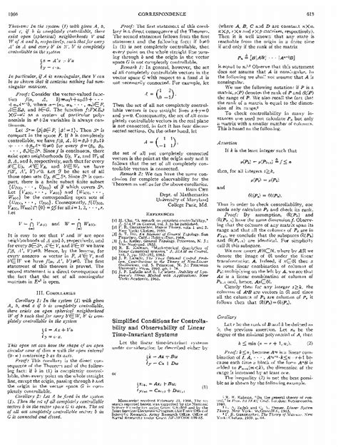 simplified conditions for controllability and observability of linear time invariant systems