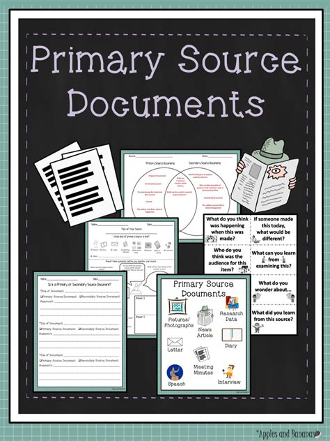 Primary And Secondary Sources Worksheet Answers
