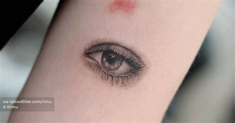 Micro Realistic Eye Tattoo Placed On The Inner Arm