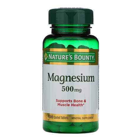 Nature S Bounty Magnesium Magnesio High Potency Alta Potencia
