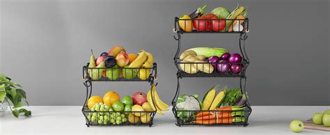 Amazon Wetheny 3 Tier Fruit Basket Bowl Vegetable Storage With