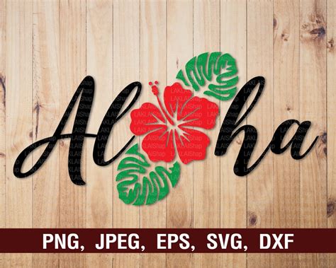 Aloha Svg Hibiscus Flower Svg Hawaii Svg Beach Svg Cricut Aloha