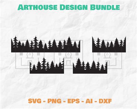 Wald Svg Baumstrich Svg Baum Svg Baum Clipart Svg Wald Etsy Schweiz