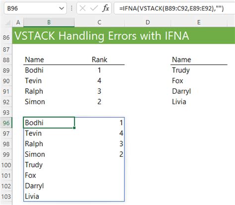 Excel VSTACK And HSTACK Functions My Online Training Hub