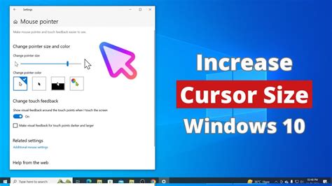 How To Increase Mouse Cursor Size In Windows Youtube