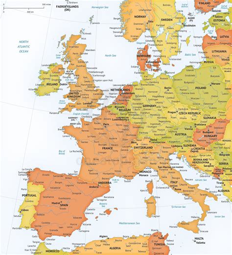 Printable Travel Map Of Europe Printable Word Searches