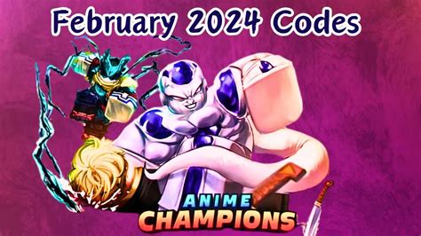 Anime Champions Simulator Codes For February 2024 News