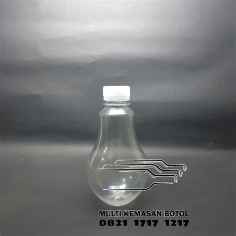 Jual Botol Plastik Pet Bohlam 330Ml Botol Unik 330 Ml 1Pack Isi 50Pcs