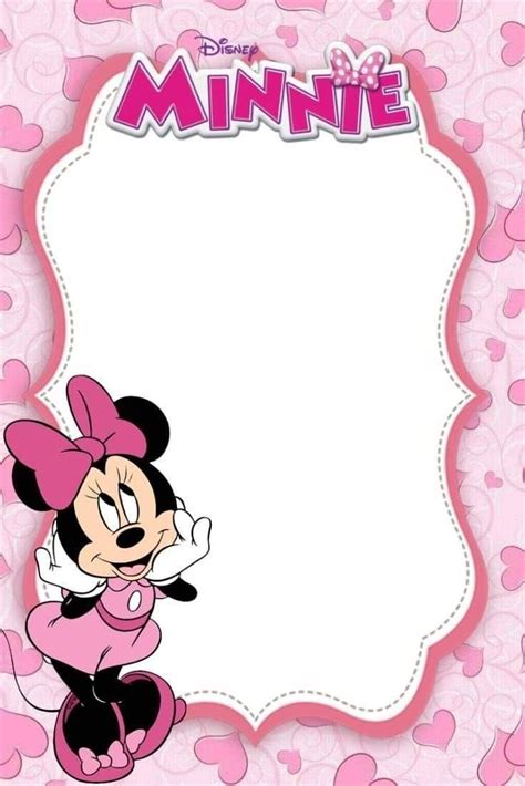 Pin De Gaby Trujillo En Arte Invitaciones Minnie Tarjetas Minnie