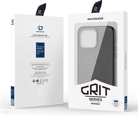 Dux Ducis Grit Skórzane Etui Do Iphone 14 Pro Elegancki Pokrowiec Ze