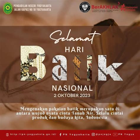 Pengadilan Negeri Yogyakarta Selamat Hari Batik Nasional 2023