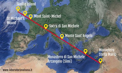 Sette Santuari Allineati Dedicati A San Michele Arcangelo Con Al