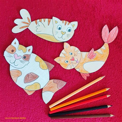 Poissons chats d avril à imprimer Allo Maman Dodo