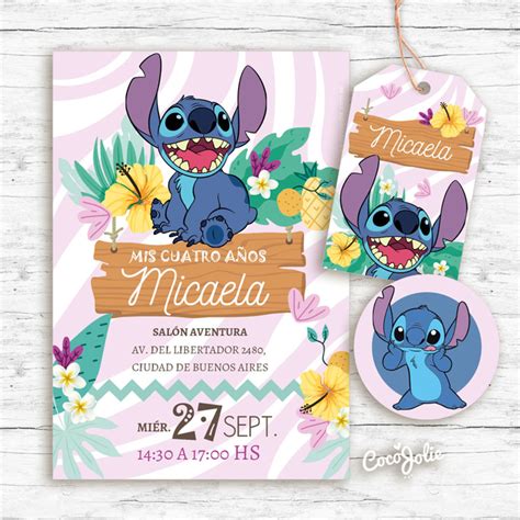 Invitaciones De Lilo Y Stitch Para Editar Gratis Yuwie