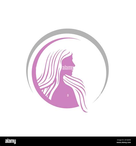 Silueta de belleza mujer mujeres vector elemento de diseño de logotipo