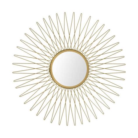 Orange Spiegel Goud Metalen Frame Zon Cm Metaal Blokker