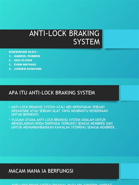 anti lock braking system pdf