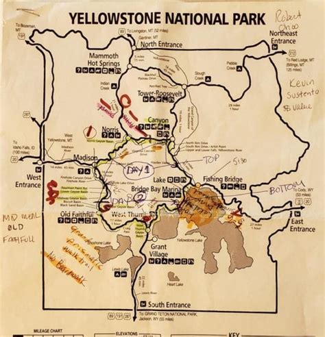 Yellowstone National Park Entrances Map London Top Attractions Map