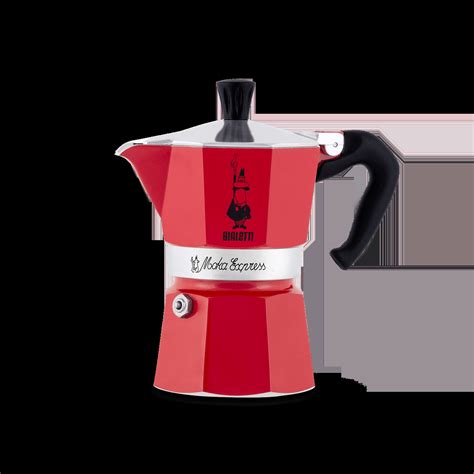 Cafetière italienne BIALETTI Moka Express Rouge 3 tasses FLAVANA