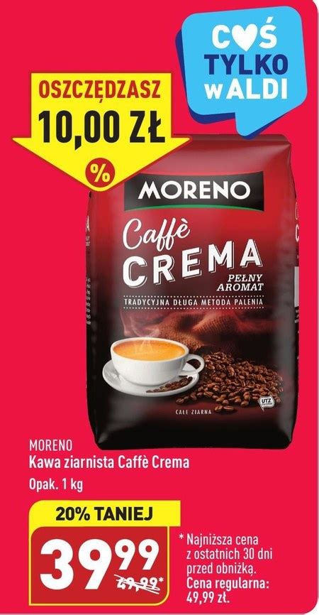 Kawa Ziarnista Moreno Taniej Promocja Aldi Ding Pl