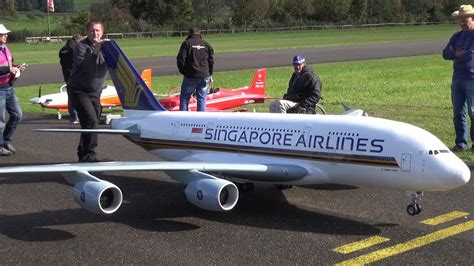 Stunning Gigantic Rc Airbus A Singapore Airlines By Peter Michel