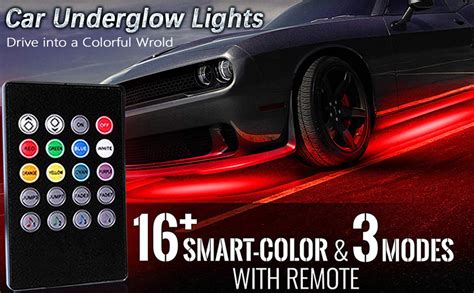 Amazon Car Neon Underglow Lights GOADROM Waterproof RGB LED Strip