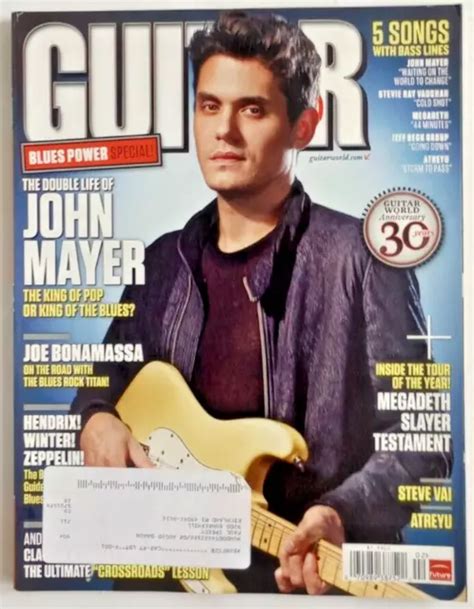 Guitar World Magazine Feb John Mayer Steve Vai Joe Bonamassa