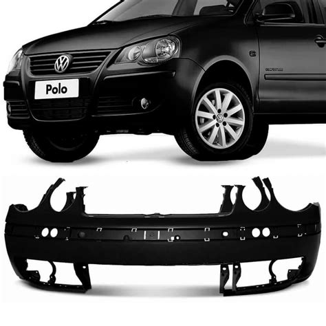 Parachoque Dianteiro Volkswagen Polo Sedan A Preto Liso Dts
