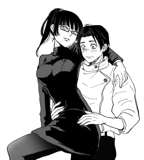 Zen In Maki And Okkotsu Yuuta Jujutsu Kaisen Drawn By Keh Danbooru