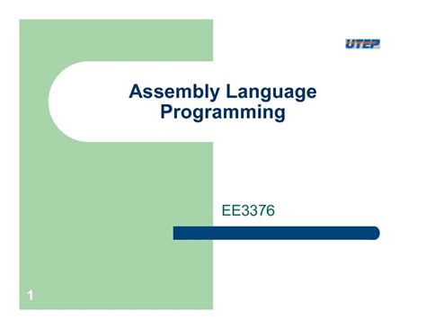 [pdf] assembly language programming