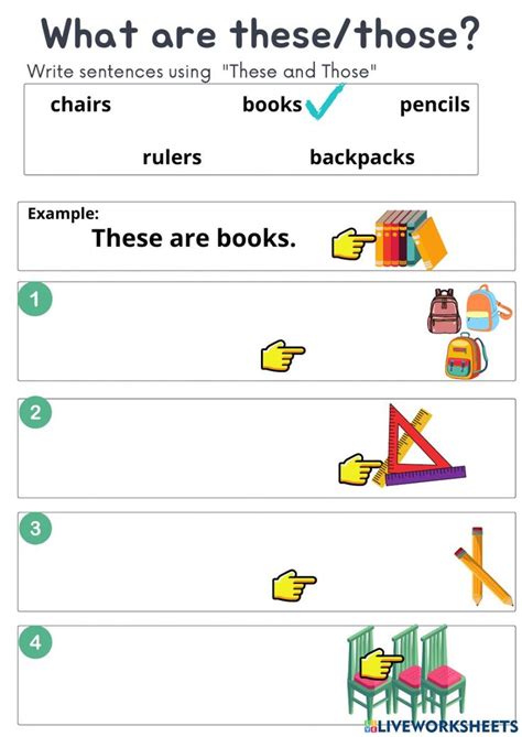 14 Ideas De This That These Those Ejercicios De Ingles Fichas Ingles