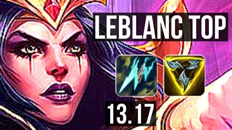 LEBLANC Vs YONE TOP 6 0 4 900 Games 1 1M Mastery Dominating