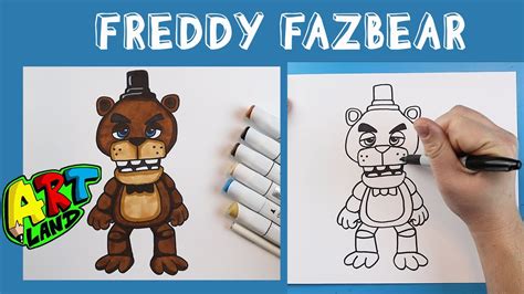 How To Draw FREDDY FAZBEAR YouTube