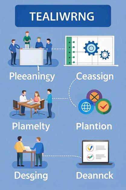 Infographics Teamwork Design Planning For Effective Project Management