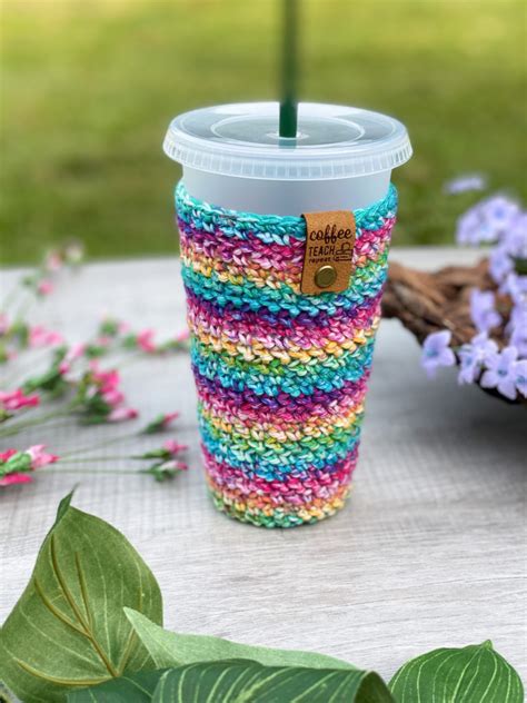 PDF Cup Sleeve Crochet Pattern Kolby Cup Cozy Crochet PATTERN Sewing