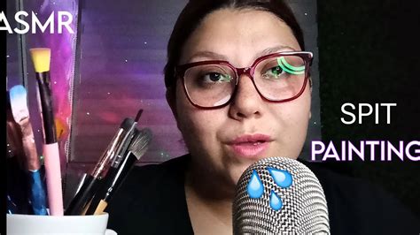 ASMR Te MAQUILLO con BABITA SPIT PAINTING rápido YouTube