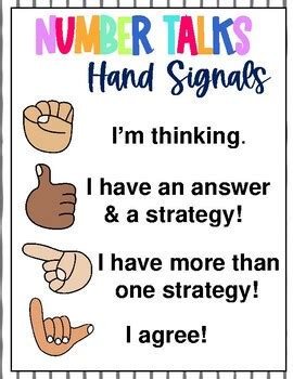 Results For Number Talks Hand Signals Tpt