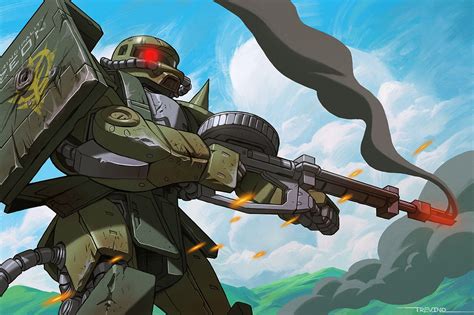 Wallpaper Anime Mechs Principality Of Zeon Zaku Ii Mobile Suit