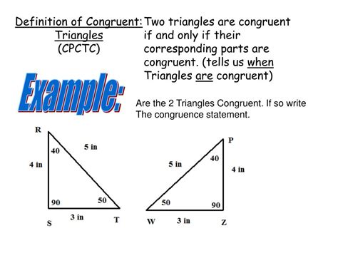 Ppt A Exploring Congruent Triangles Powerpoint Presentation Free