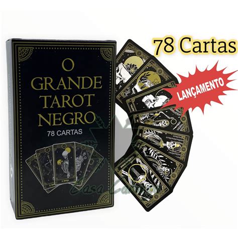 Baralho O Tarot Negro Cartas Arcanos Maiores E Menores Manual
