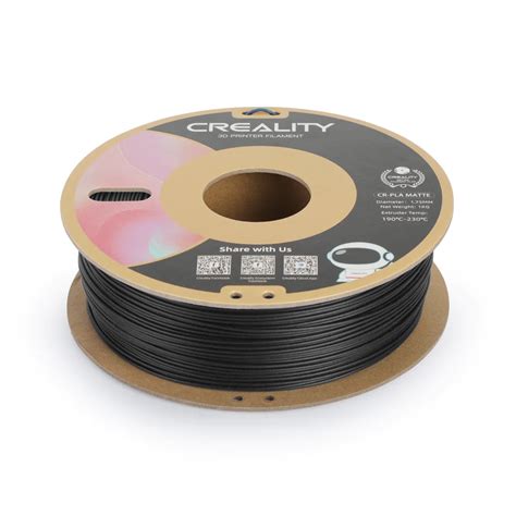 Creality CR PLA Matte Filament Siyah 1 75mm 1kg Uygun Fiyata Satın Al