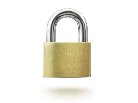 Premium Photo Metal Padlock Isolated On White Background